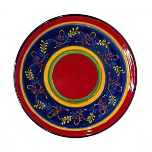 Accents | Vintage Del Rio Salado Spain Handmade 1 Inches Wall Plate Red ...
